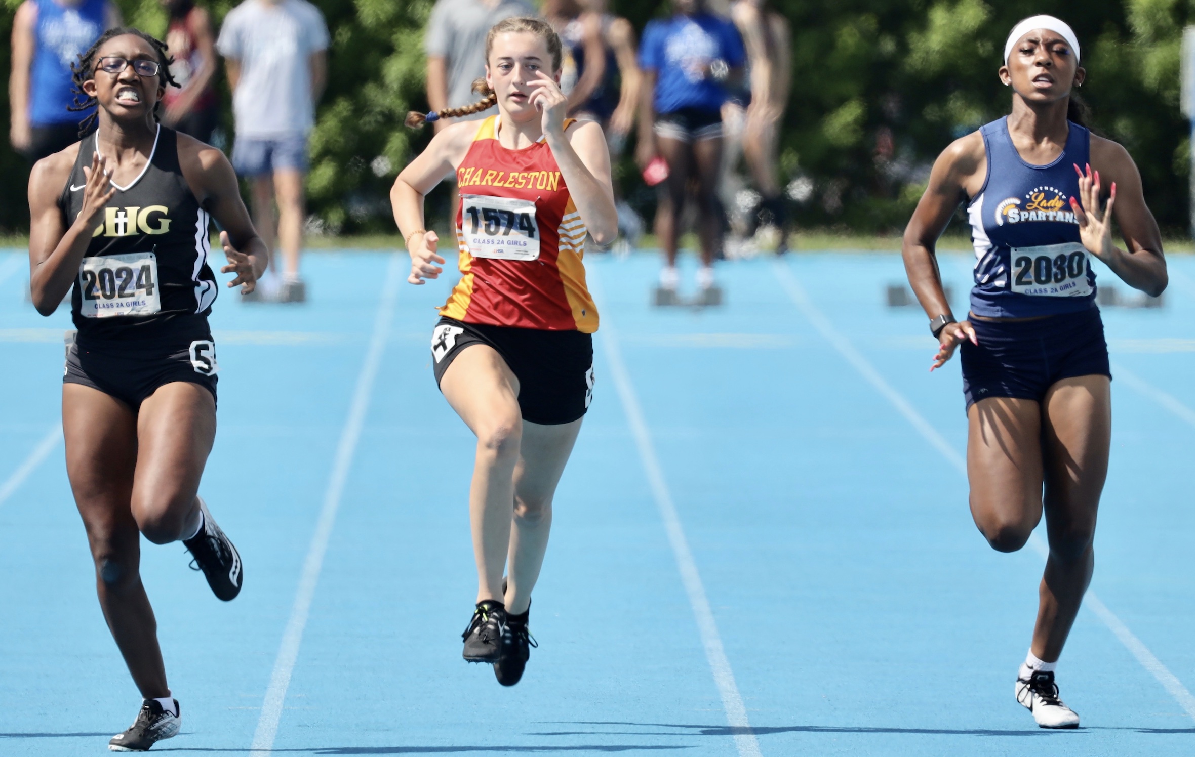 Makenna McBride, Hannah Taylor lead youthful Charleston girls track ...